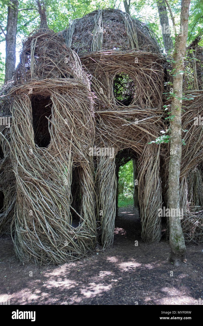 Patrick Dougherty Stick work Art Work Hillsborough North Carolina Stock ...