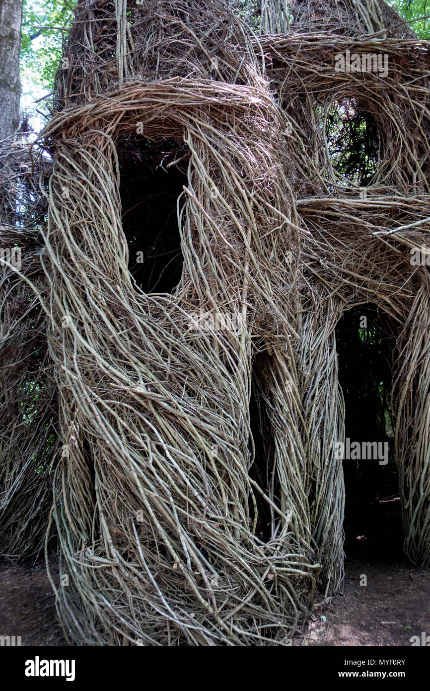 Patrick Dougherty Stick work Art Work Hillsborough North Carolina Stock ...
