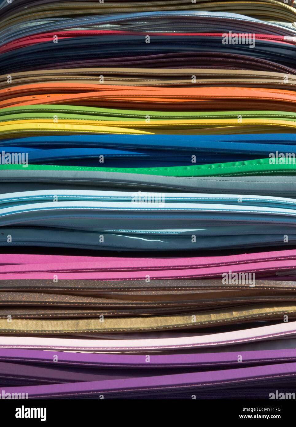 Colorful belts hi-res stock photography and images - Alamy