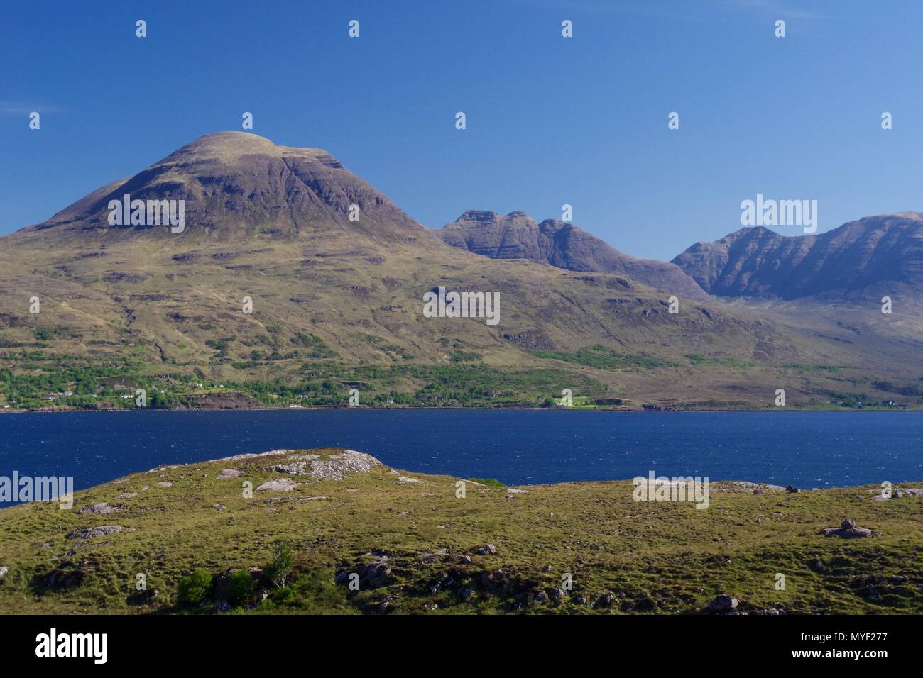 Upper Loch Torridon (Sea Loch) from Balgy, Upper Torridon, Wester Ross ...