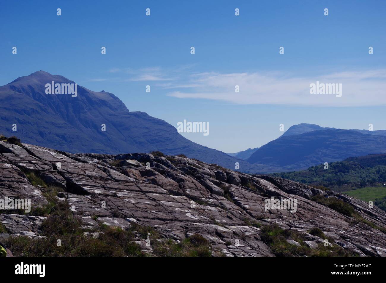 Liathach - Mullach an Rathain Mountain Peak from Balgy, Upper Torridon ...