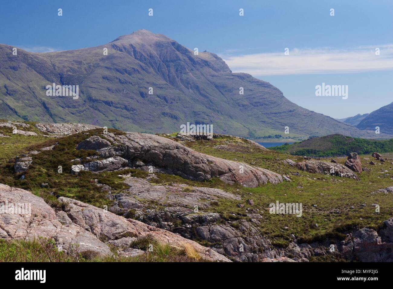 Liathach - Mullach an Rathain Mountain Peak from Balgy, Upper Torridon ...