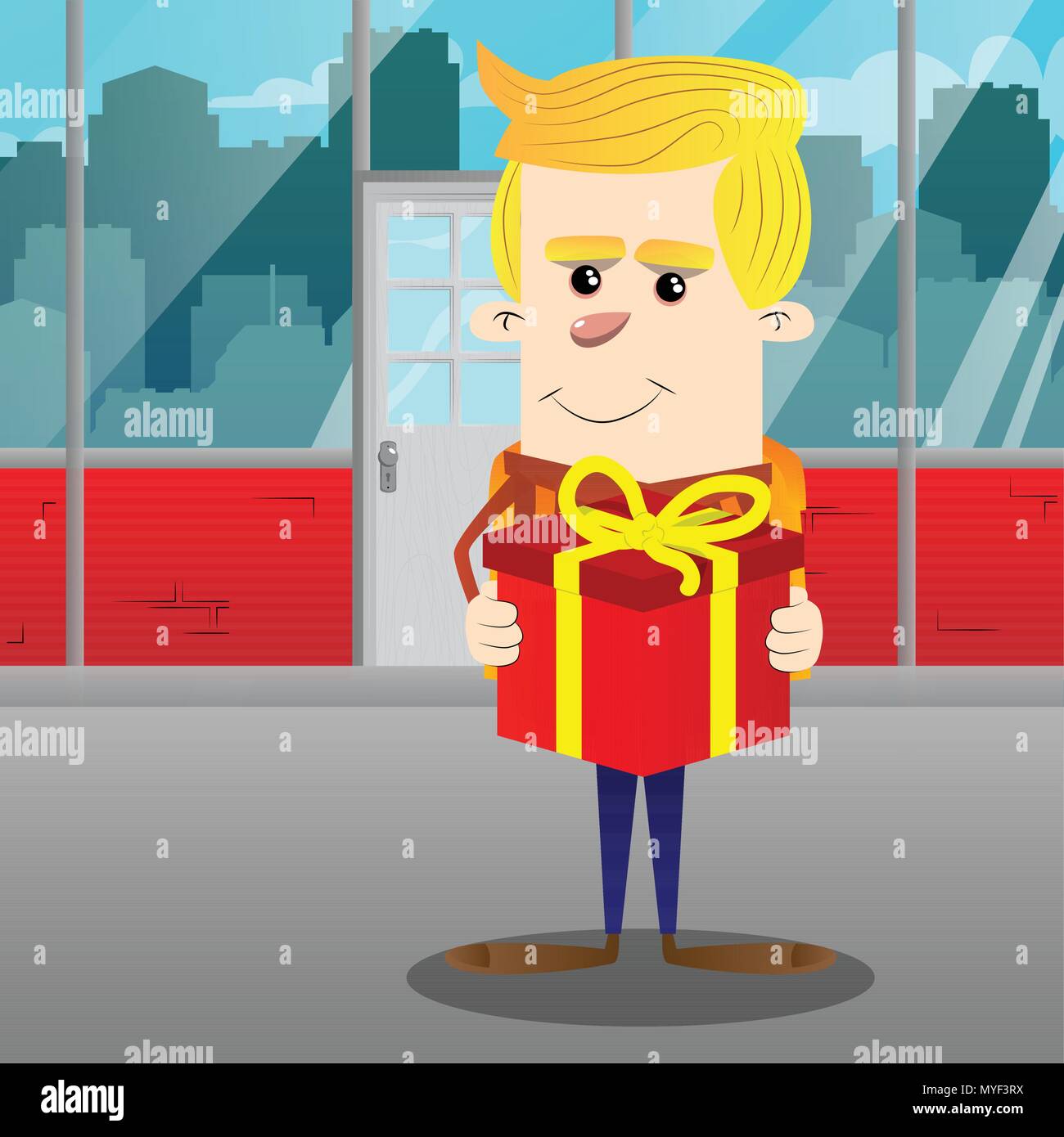 Too big backpack for child Stock Vector Images - Alamy