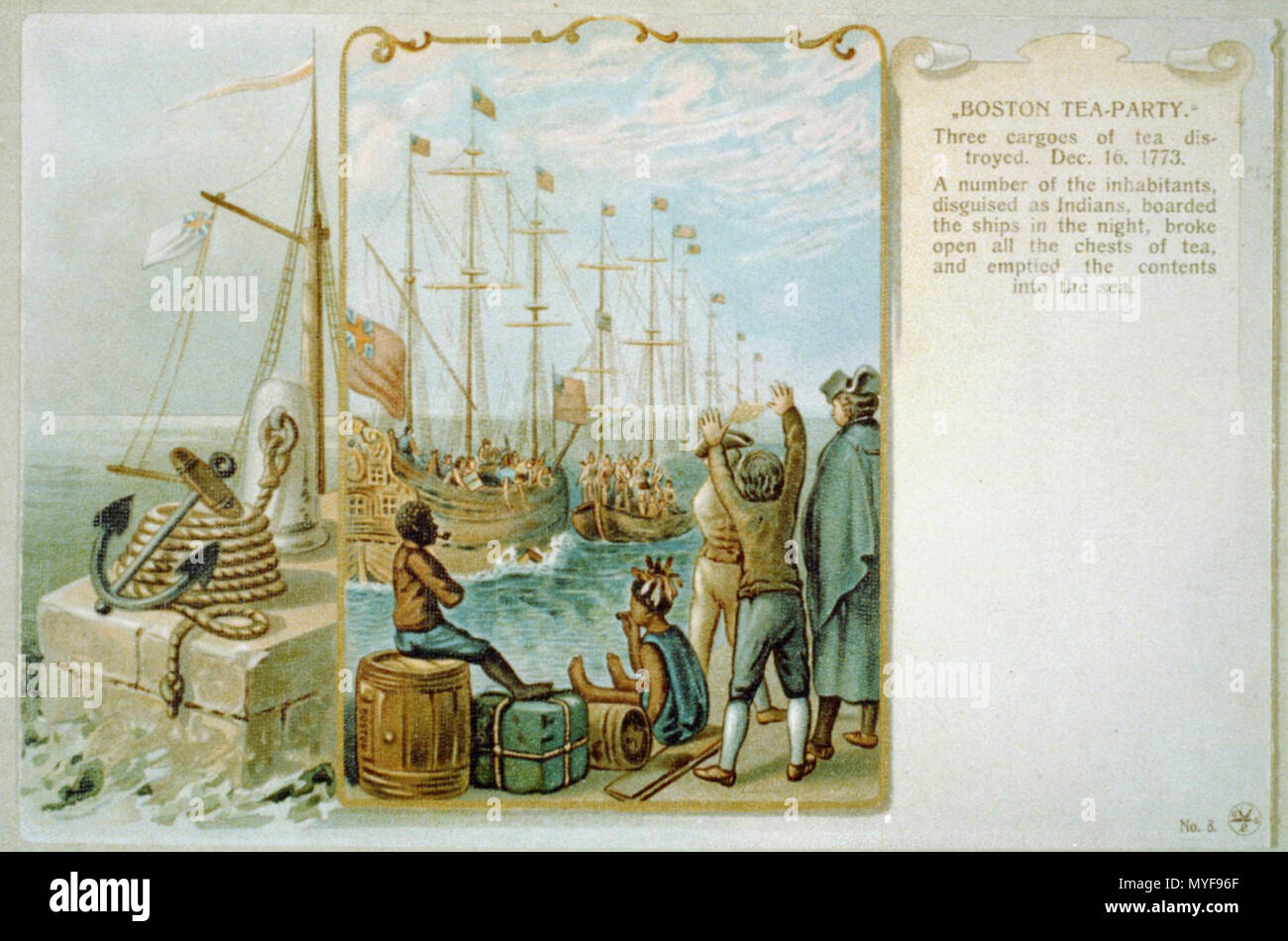 Boston tea party 1773 hi-res stock photography and images - Alamy