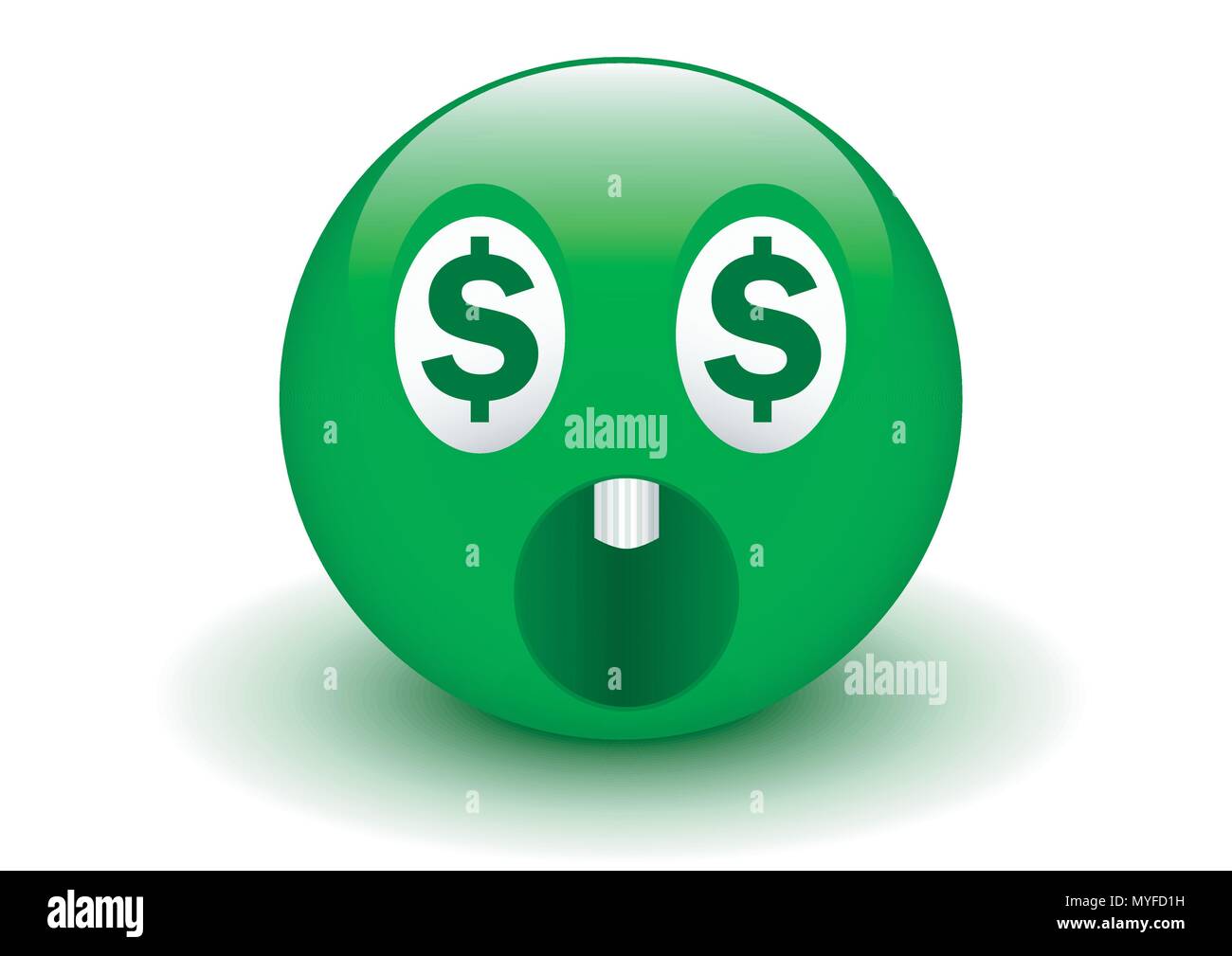 vector design of emoticon like money Stock Vector Image & Art - Alamy
