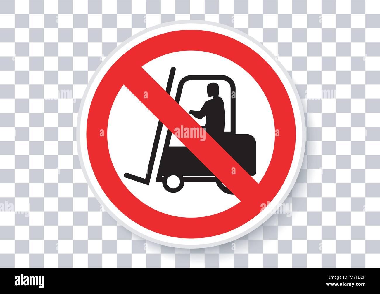 vector design of no access for industrial vehicle Stock Vector Image ...