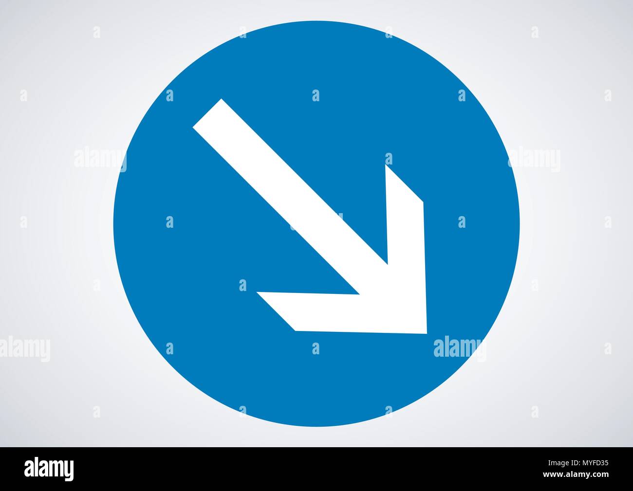 vector design of one way traffic sign Stock Vector Image & Art - Alamy