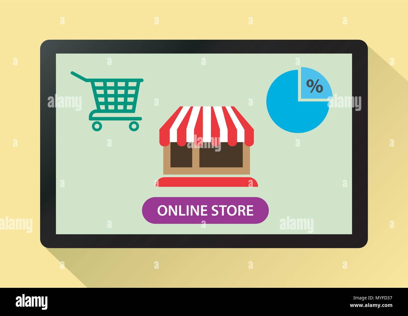 vector design of online store technology illustration Stock Vector ...