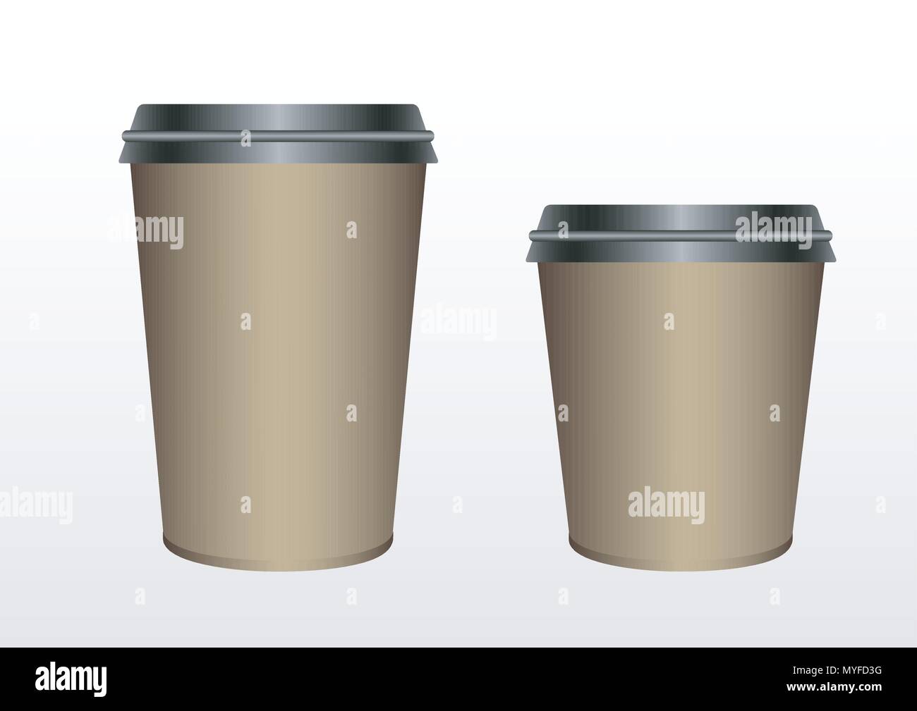 vector design of paper cups template glass Stock Vector Image & Art - Alamy