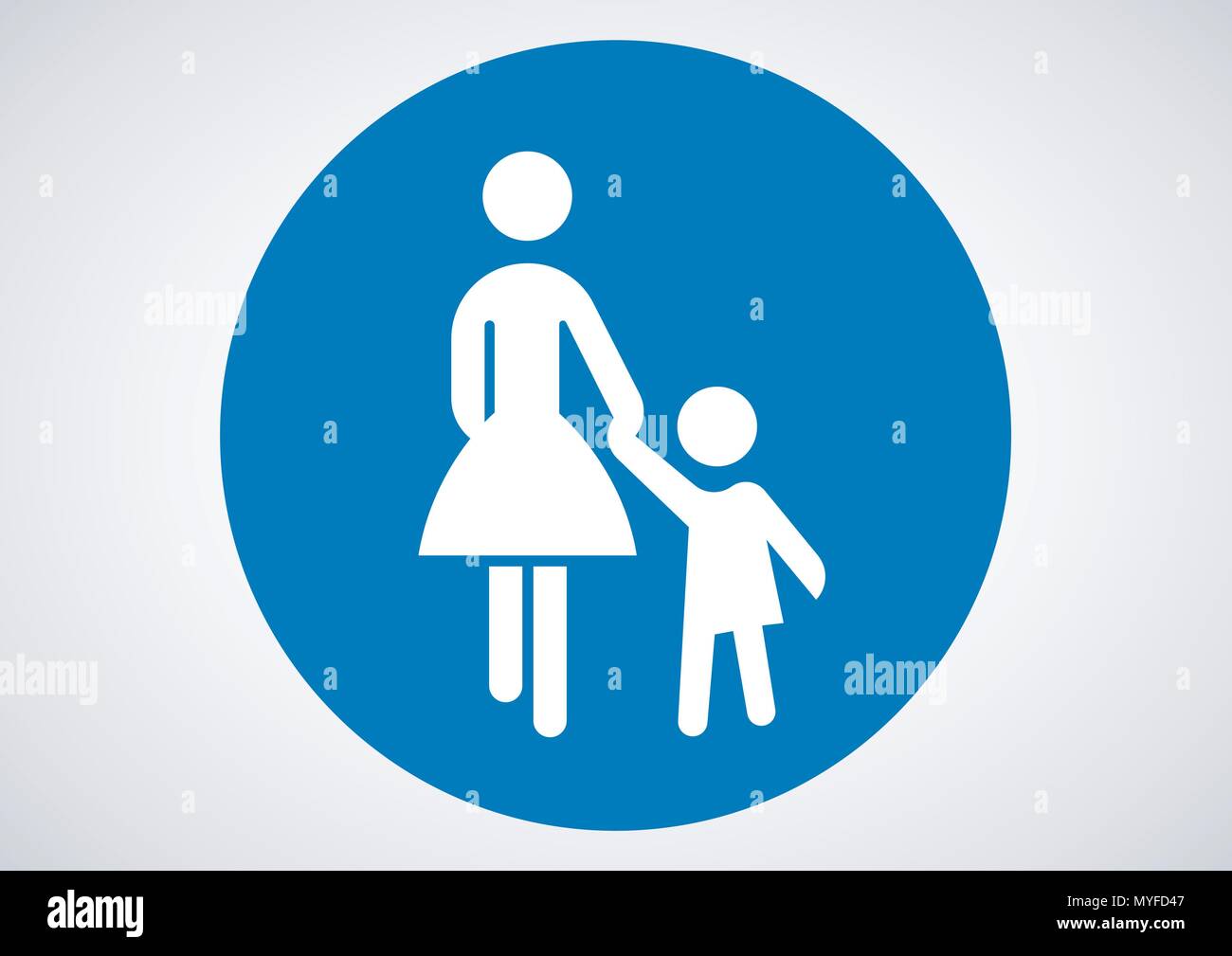 Vector Design Of Pedestrian Only Stock Vector Image And Art Alamy
