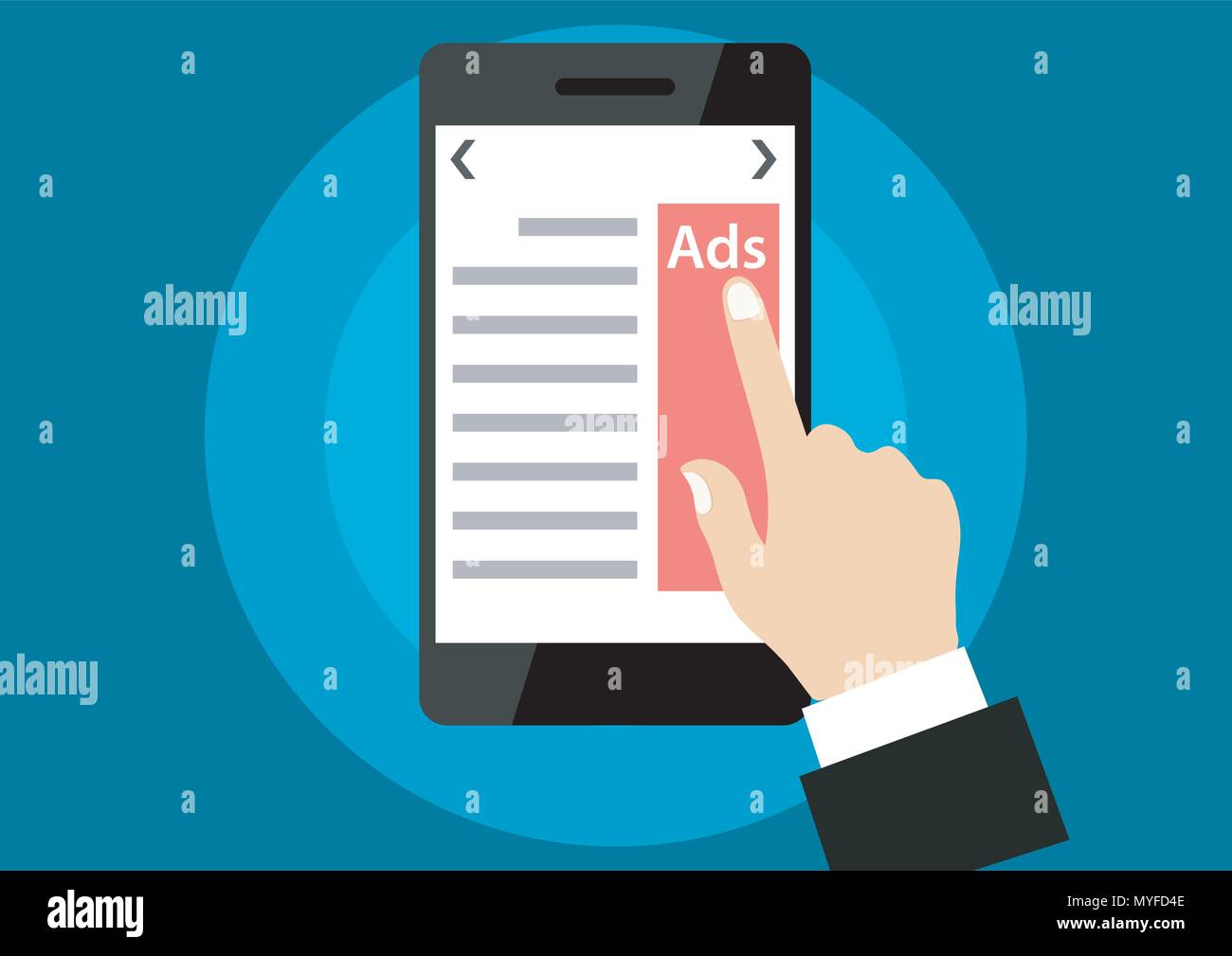 vector design of mobile phone advertising Stock Vector Image & Art - Alamy