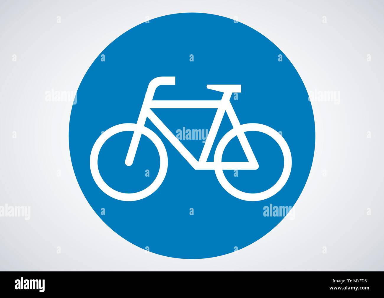 Cycle track mark Stock Vector Images - Alamy