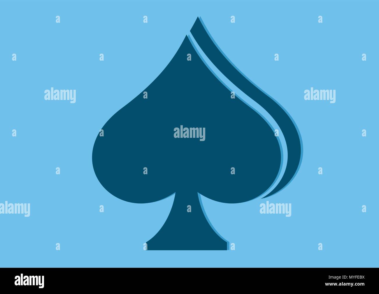 vector design of spades gamble symbol flat Stock Vector Image & Art - Alamy