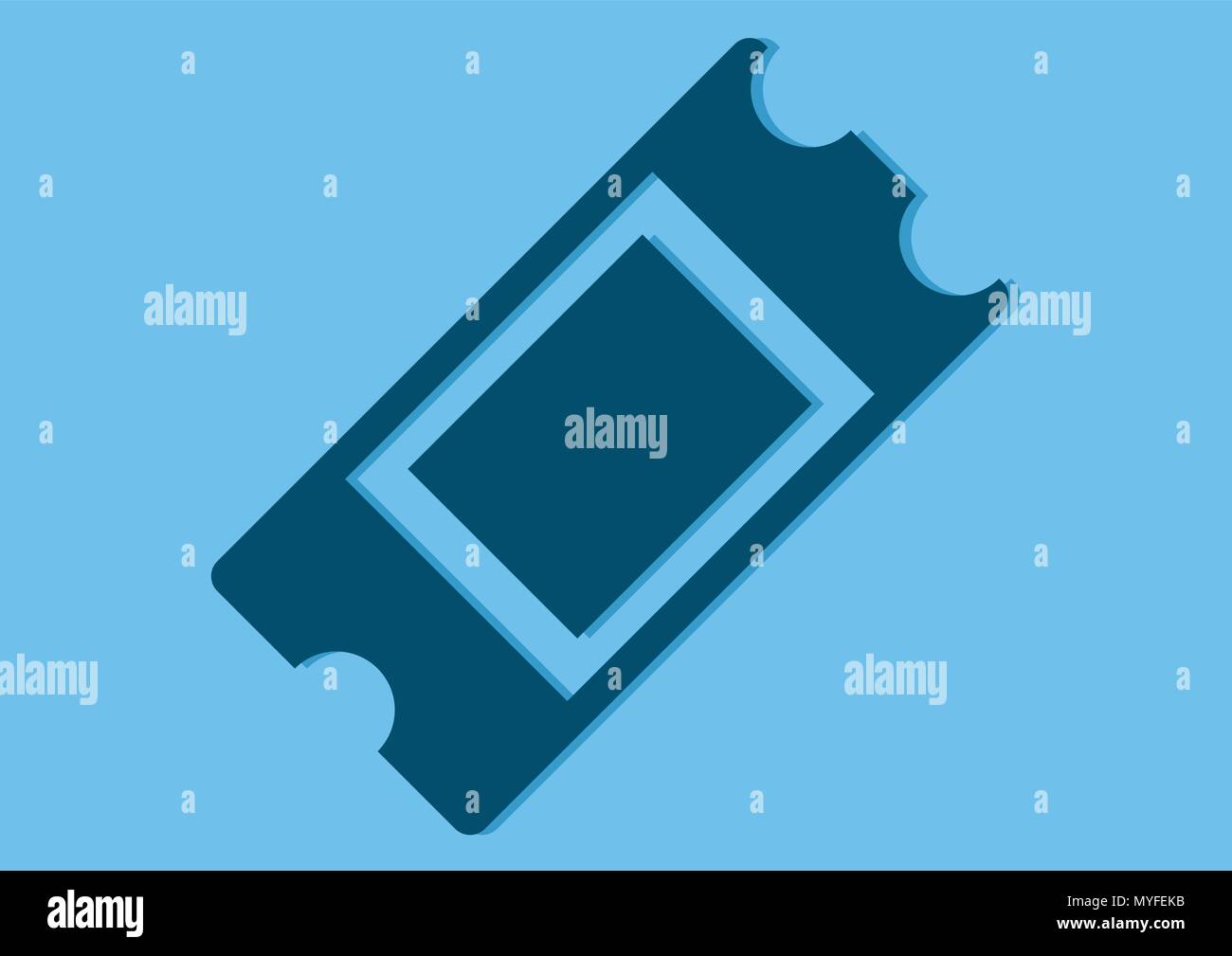 vector design of flat icon ticket Stock Vector Image & Art - Alamy