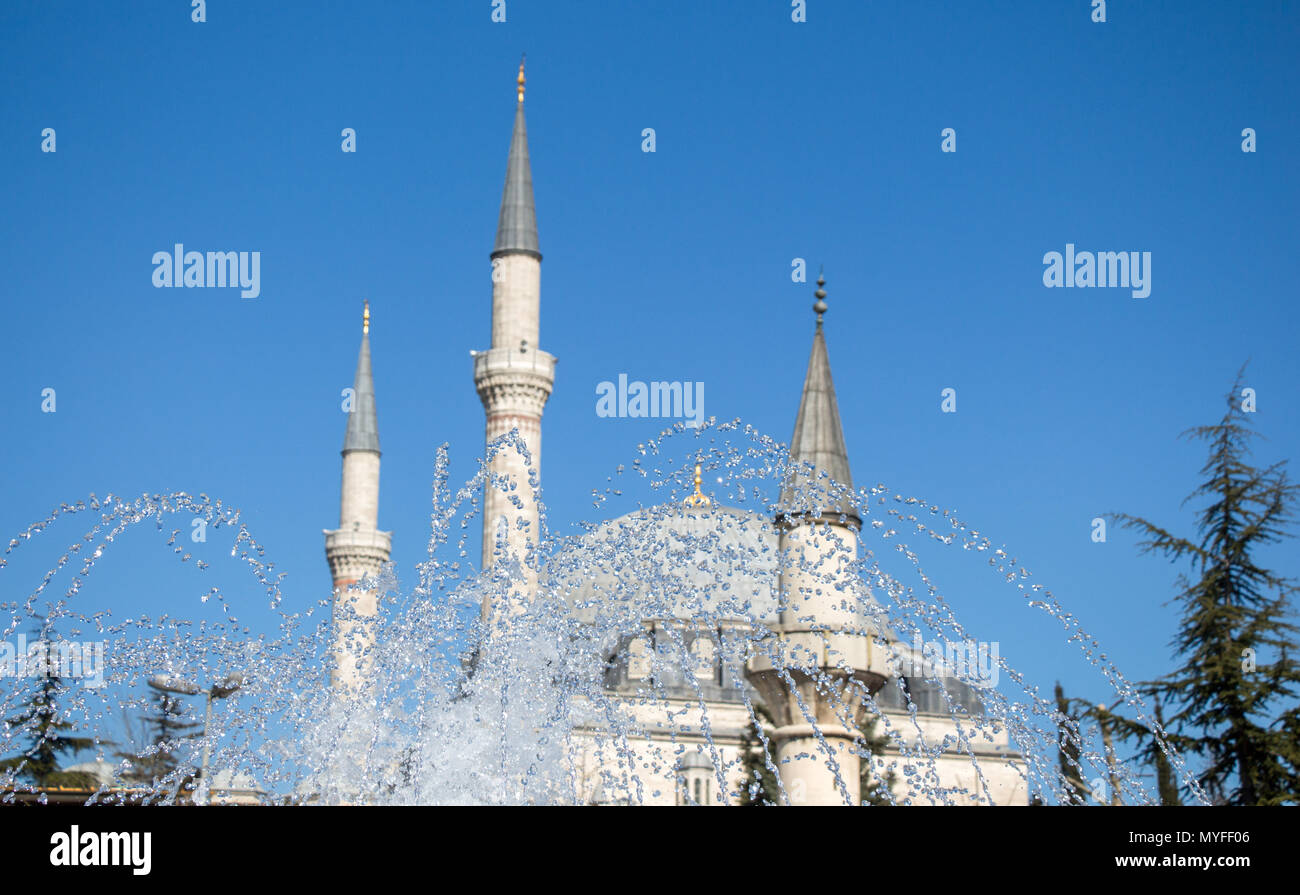 Outer view of Ottoman style mosque in Istanbul Stock Photo - Alamy