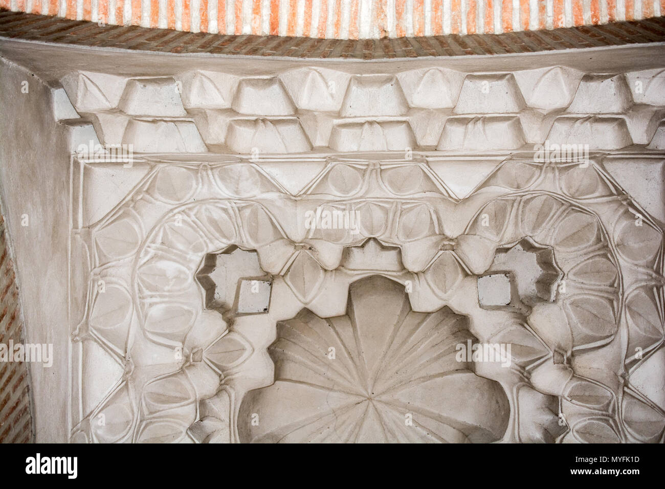 Ottoman marble stone carving art in floral patterns Stock Photo - Alamy