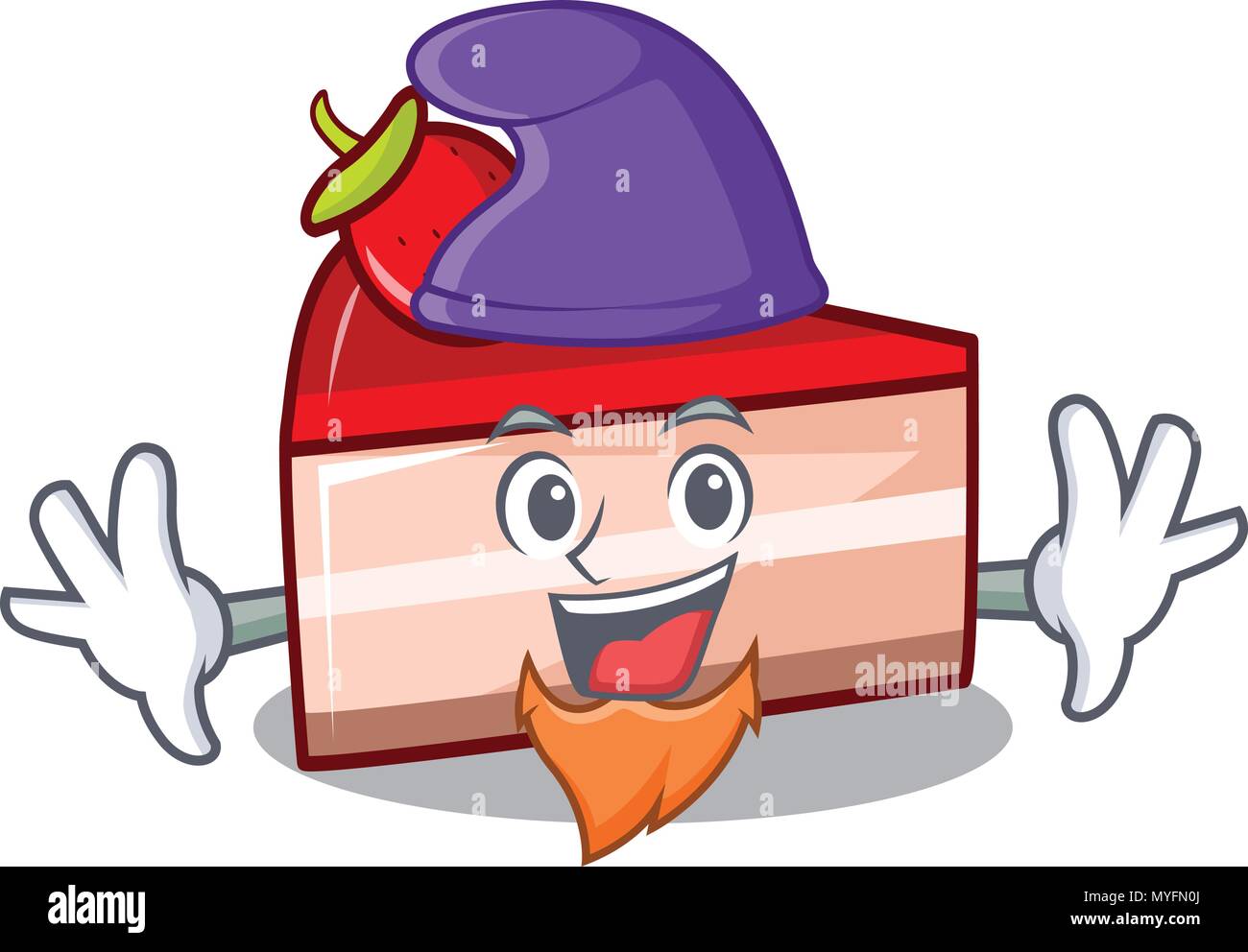 Elf strawberry cake character cartoon Stock Vector Image & Art - Alamy