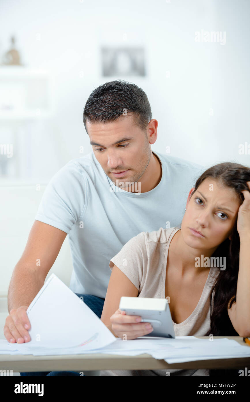 couple is having financial problems Stock Photo - Alamy