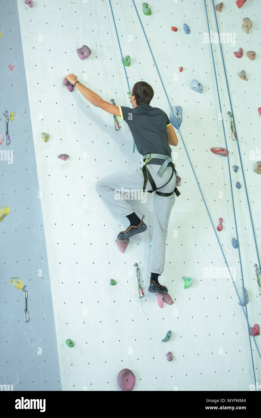 level of wall climbing Stock Photo - Alamy