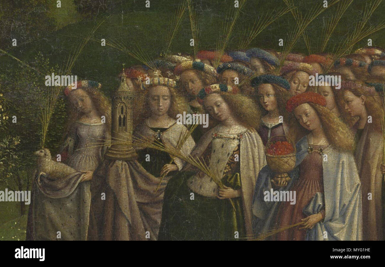 . Detail from the Ghent Altarpiece . Completed 1432. Jan van Eyck 210 ...