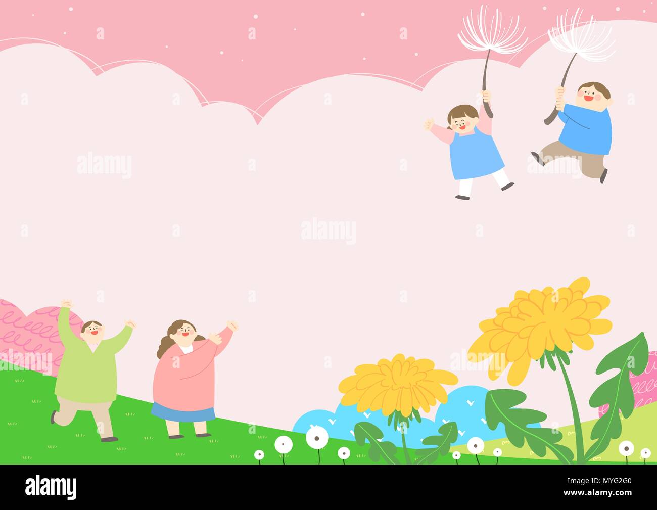 Vector - Welcome spring. Enjoy spring time illustration 002 Stock ...