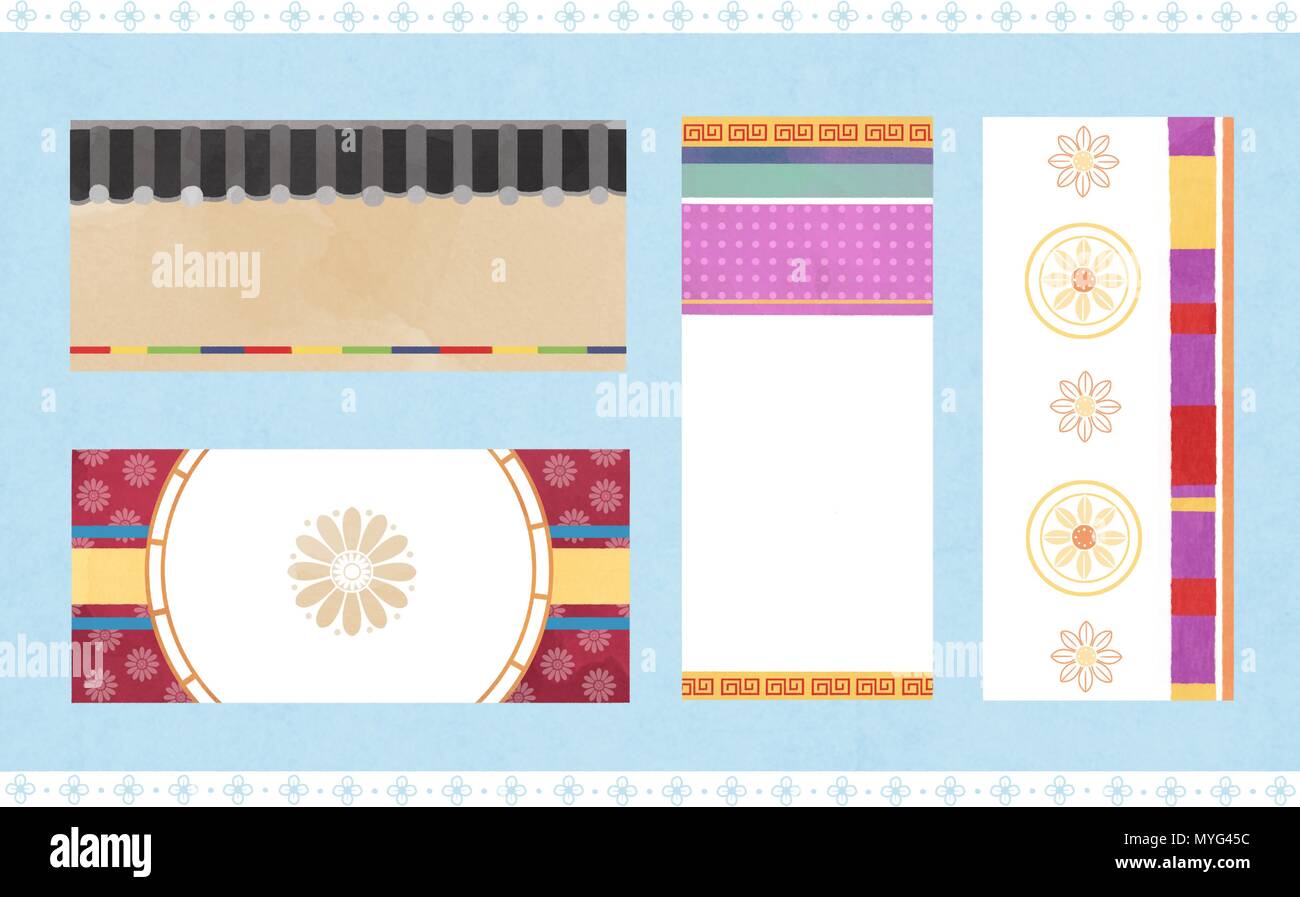 Korean culture Stock Vector Images - Alamy