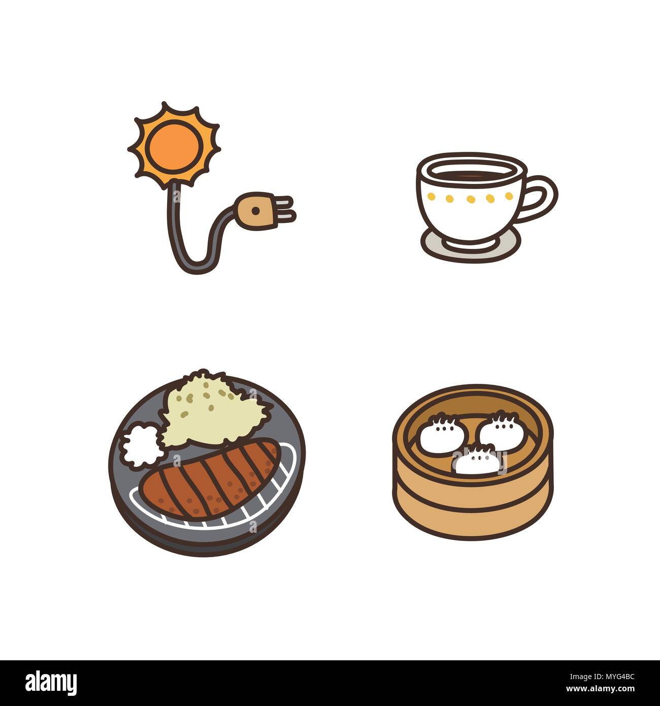 Sun daily life Stock Vector Images - Alamy