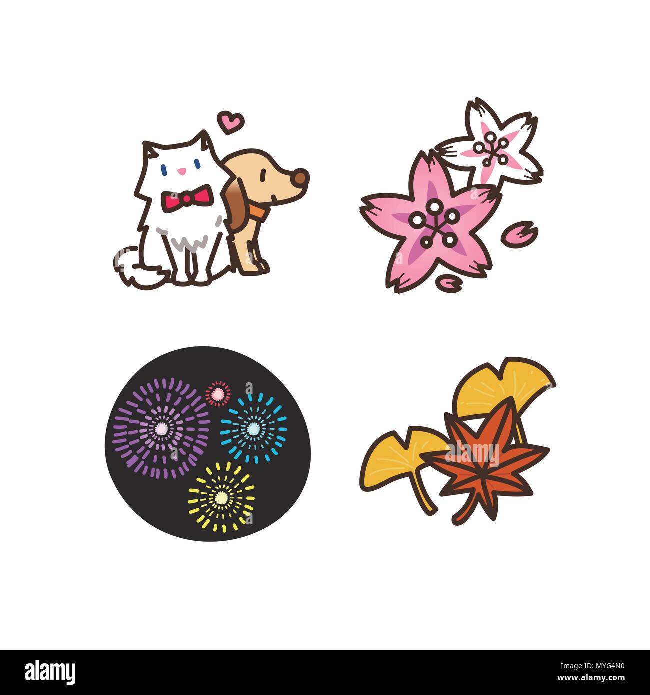 Vector - Related to life and daily flat icon set.034 Stock Vector Image ...