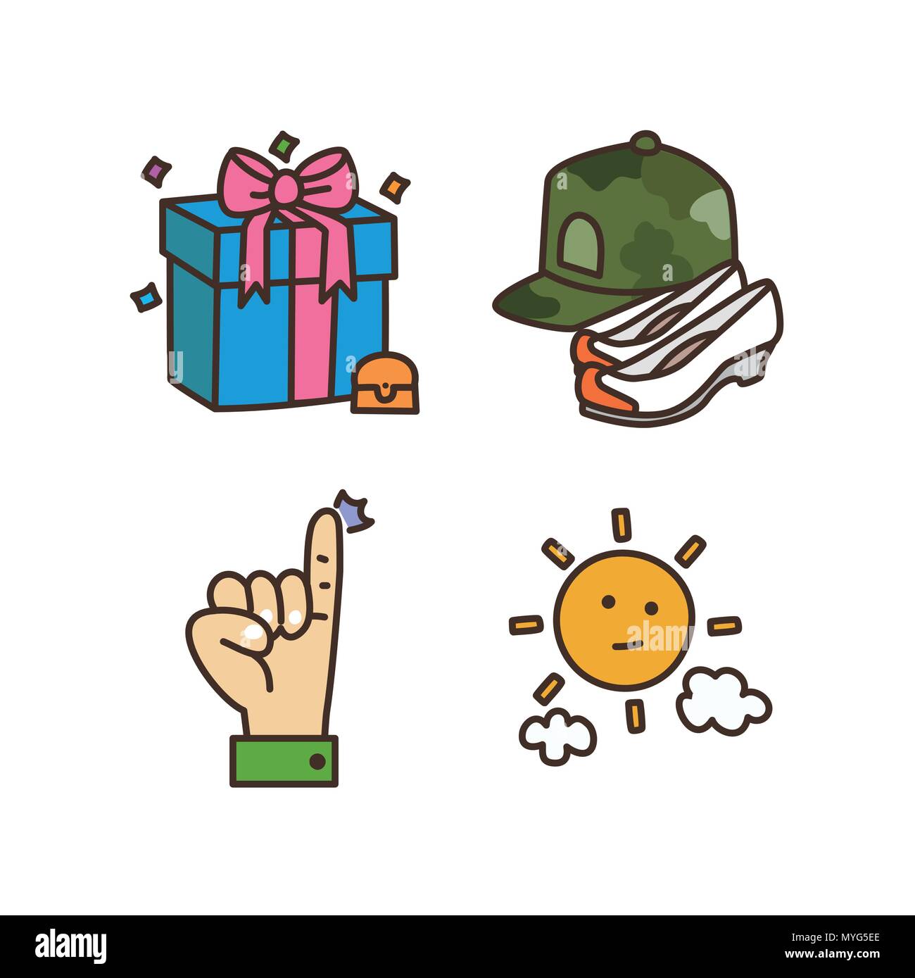 Sun daily life Stock Vector Images - Alamy
