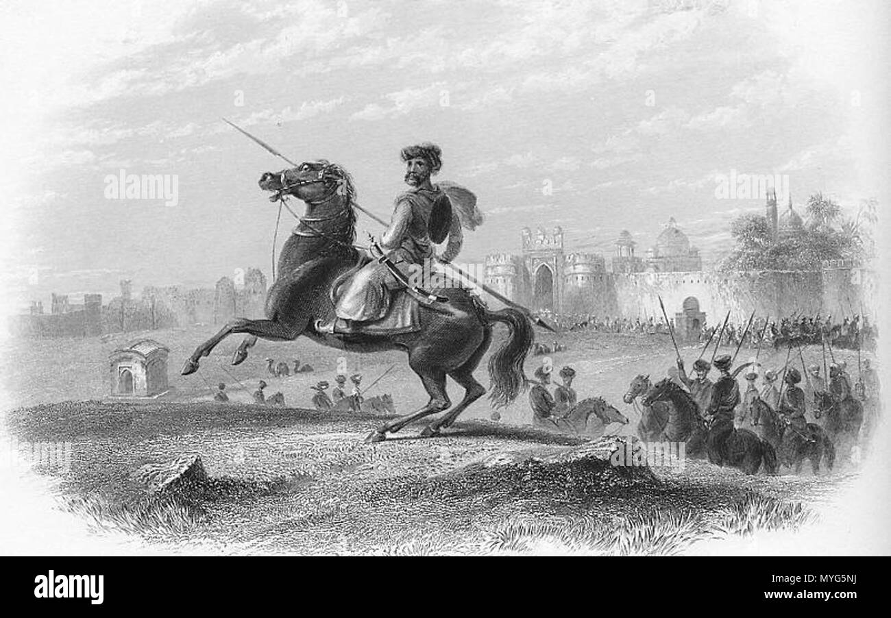 A Mogul Trooper (James S. Virtue Co., London, 1858 Stock Photo - Alamy