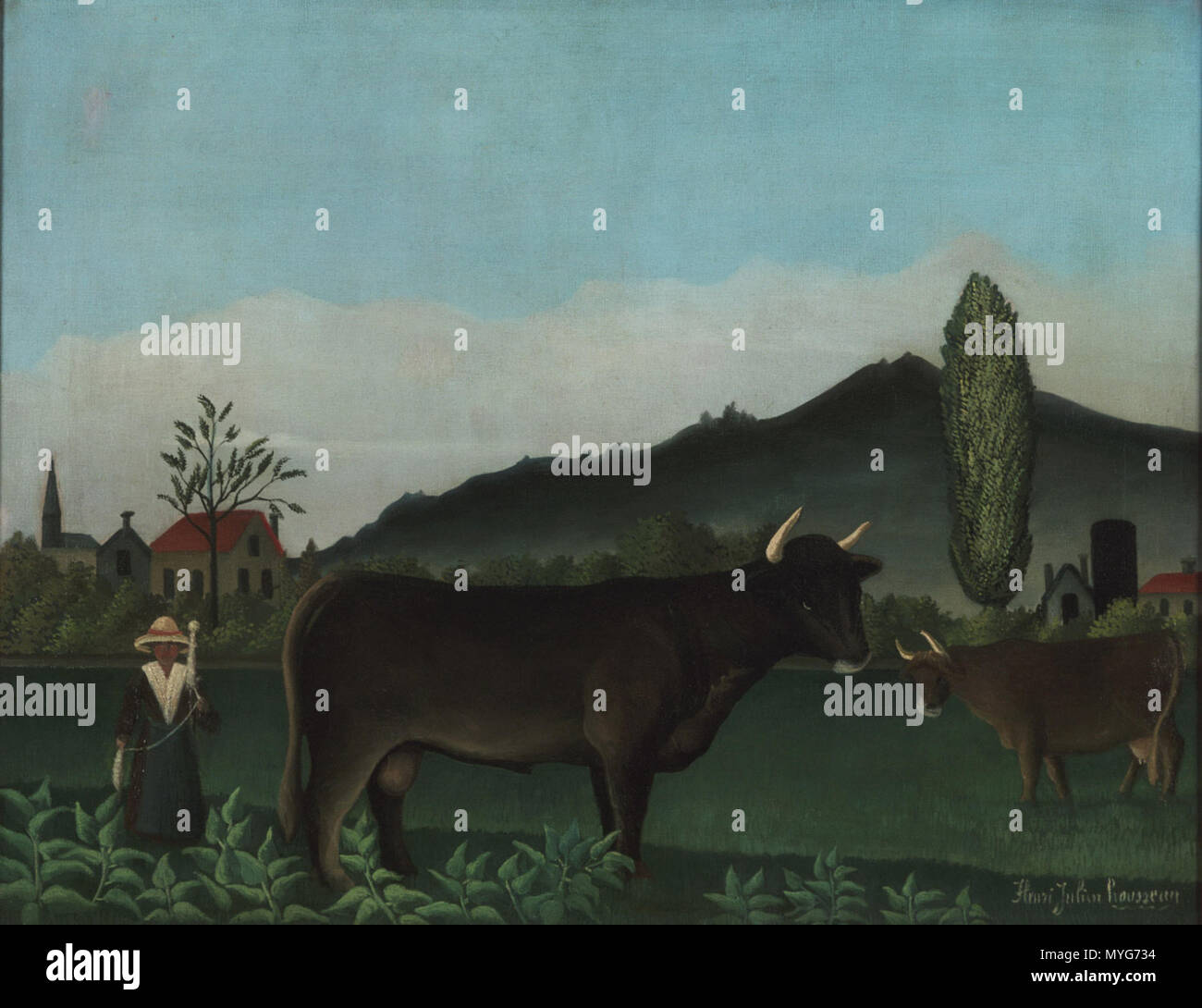 . Landscape with Cattle . 1886 235 Henri Rousseau - Landscape with ...
