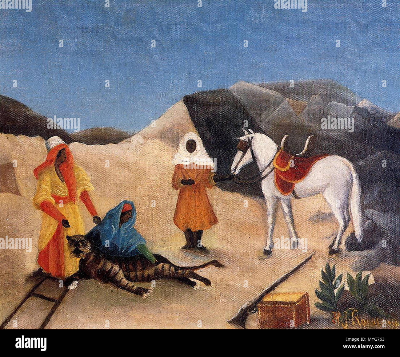 . The tiger hunt . before 1904 235 Henri Rousseau - The tiger hunt ...