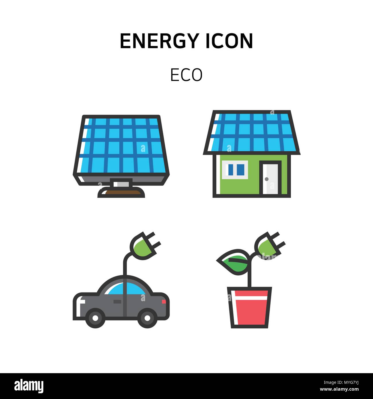 Mining electricity Stock Vector Images - Alamy