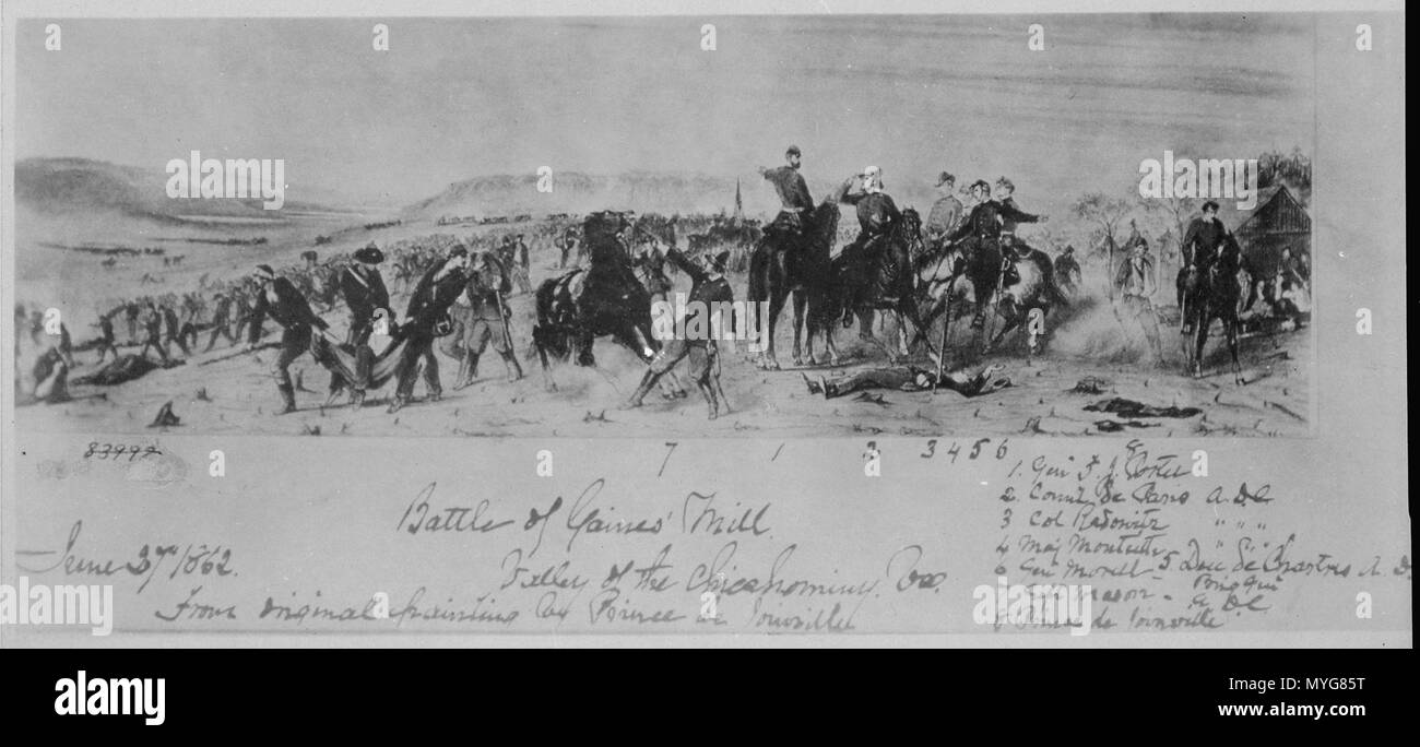 Battle of gaines mill hi-res stock photography and images - Alamy