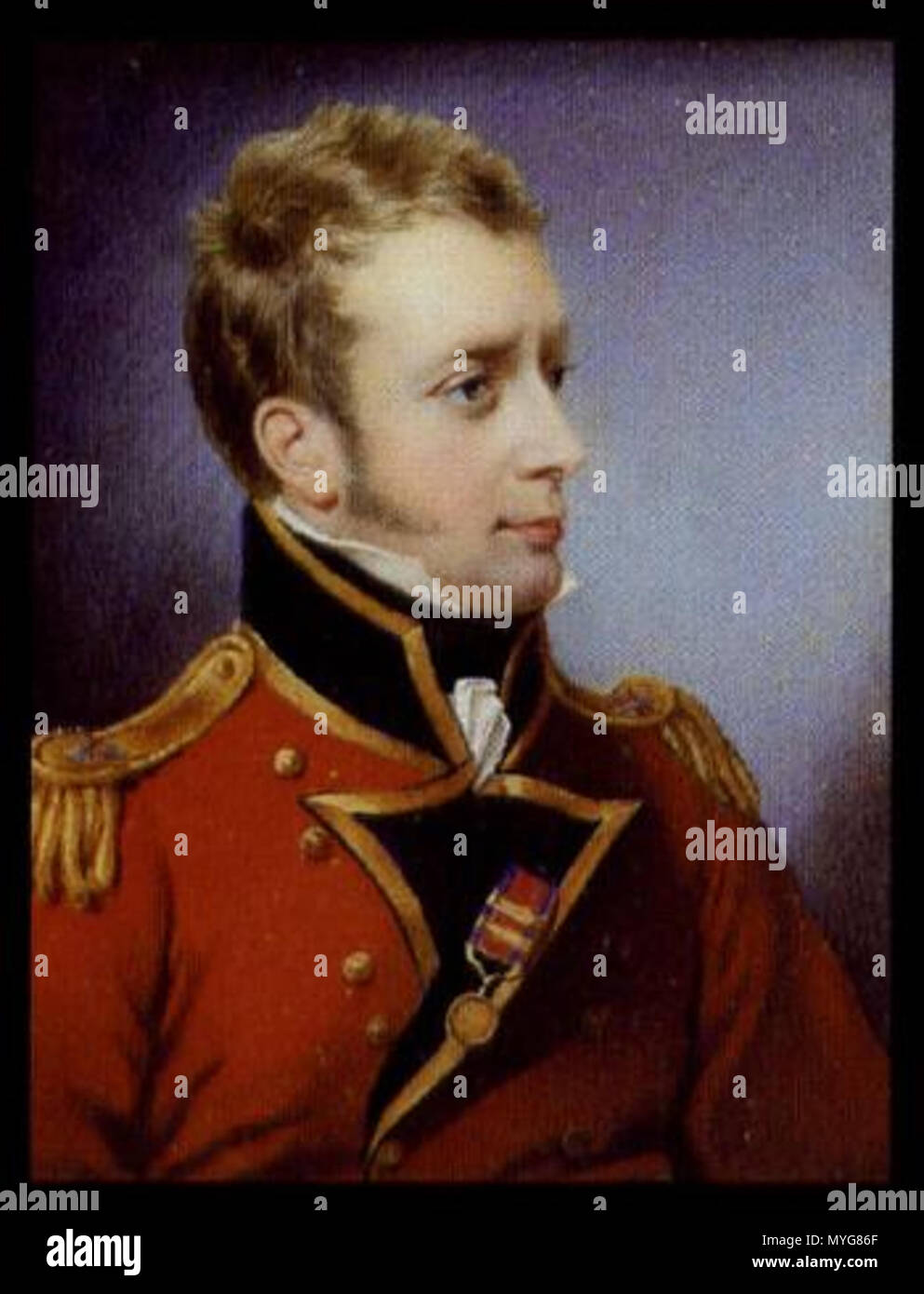 . English: Miniature portrait of Hercules Robert Pakenham, made by ...