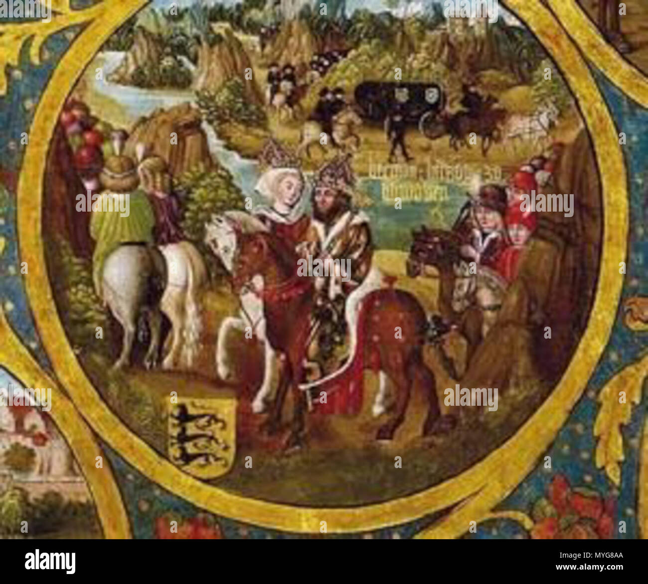 . Deutsch: Hermann IV. von Schwaben. Ausschnitt aus dem Babenberger ...