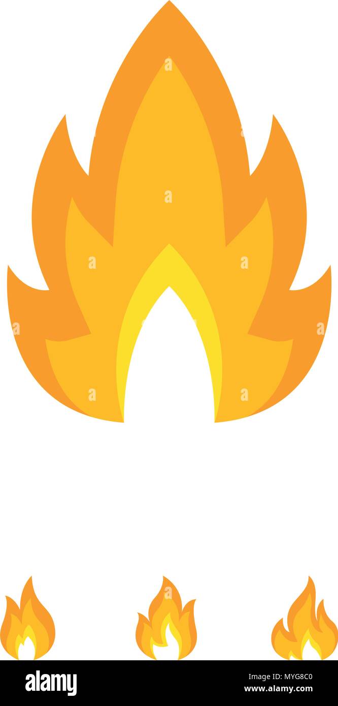 Colorful shaped flame element on white Stock Vector Image & Art - Alamy