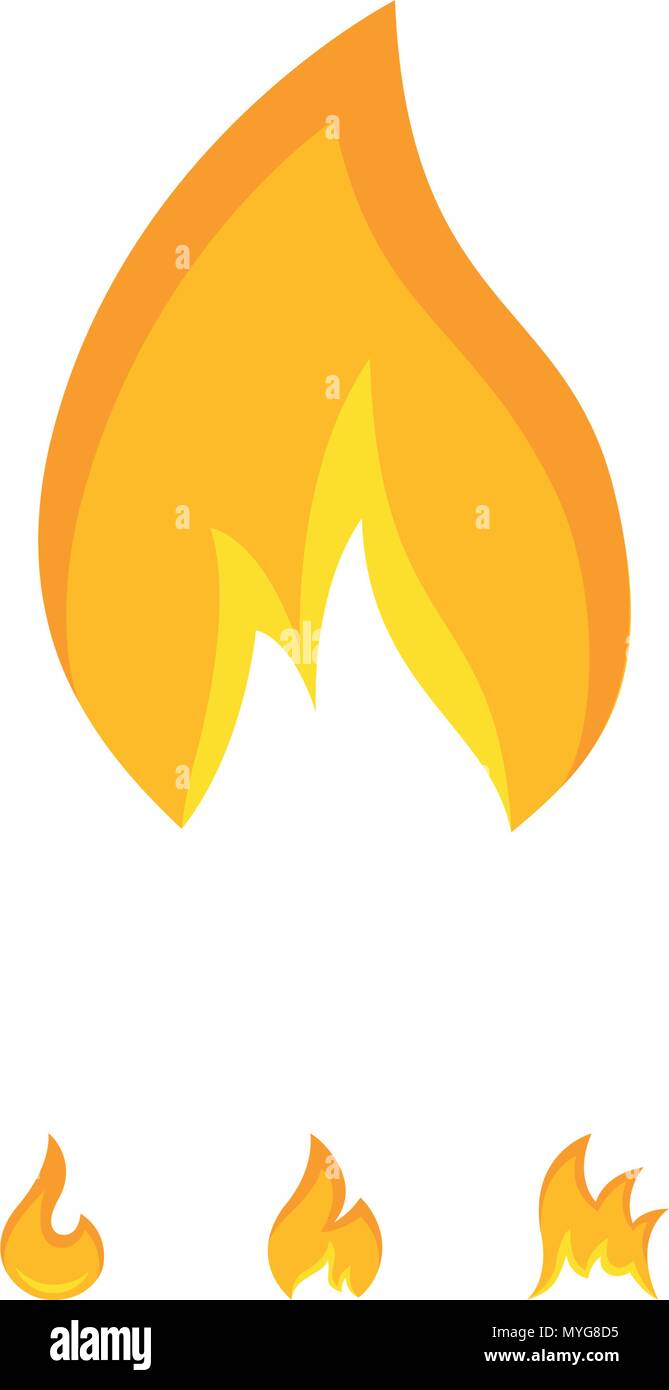 Simple colorful flame design Stock Vector Images - Alamy