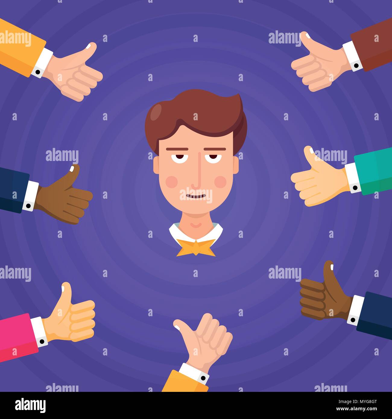 Smart employee Stock Vector Images - Alamy