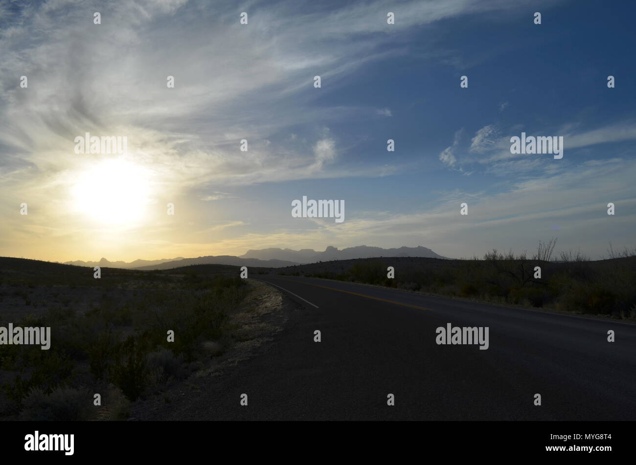 Texas desert sunset sky hi-res stock photography and images - Alamy