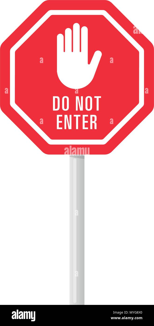 Red “private property” sign Stock Vector Images - Alamy