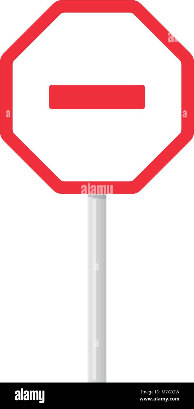 Rectangular stop sign hi-res stock photography and images - Alamy