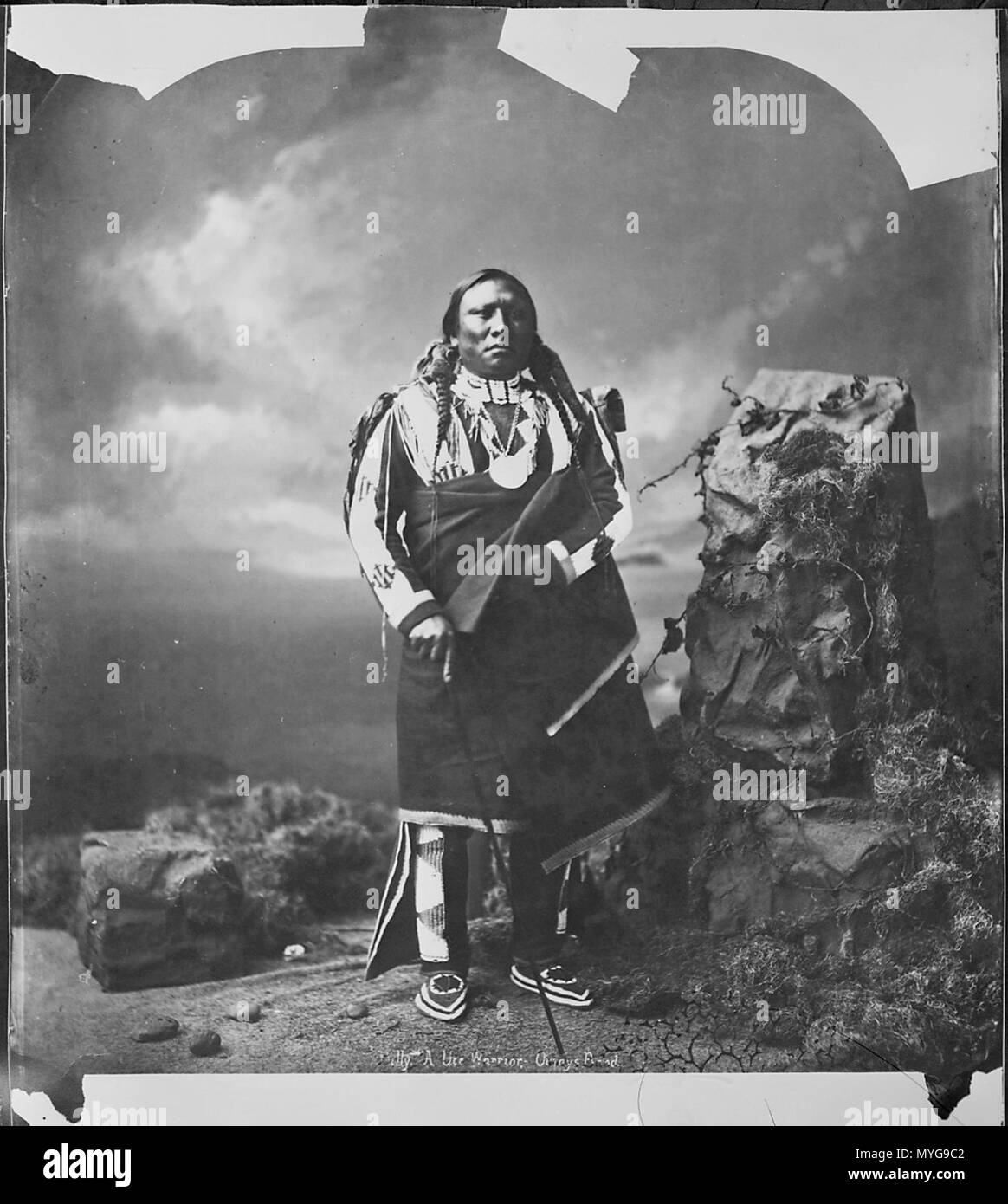 Billy, a Ute warrior, Ourays Band Stock Photo - Alamy
