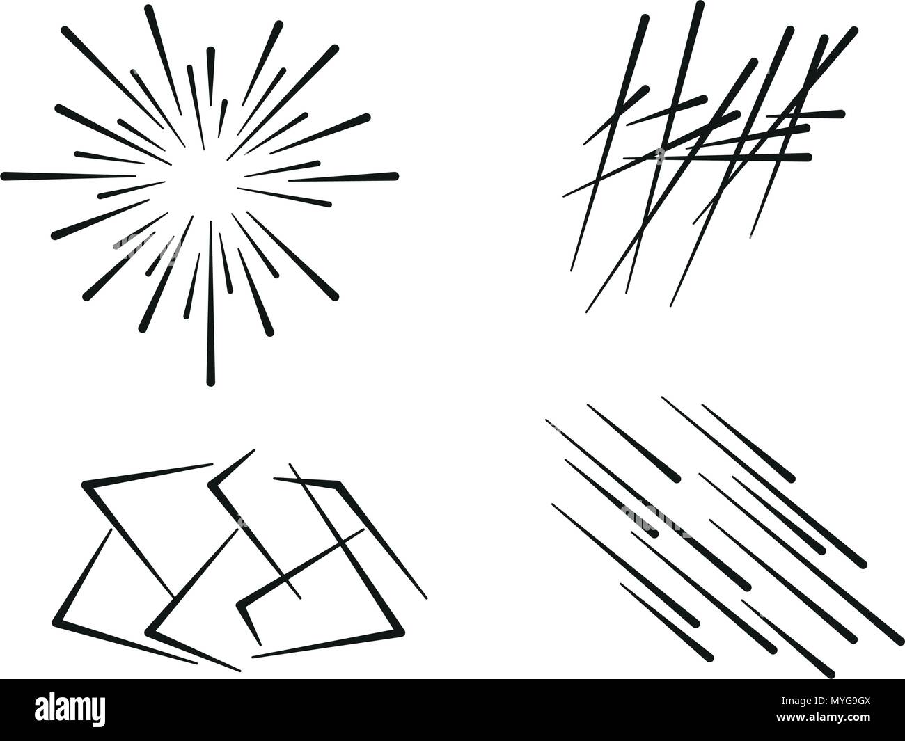 Set of various lines in groups Stock Vector Image & Art - Alamy