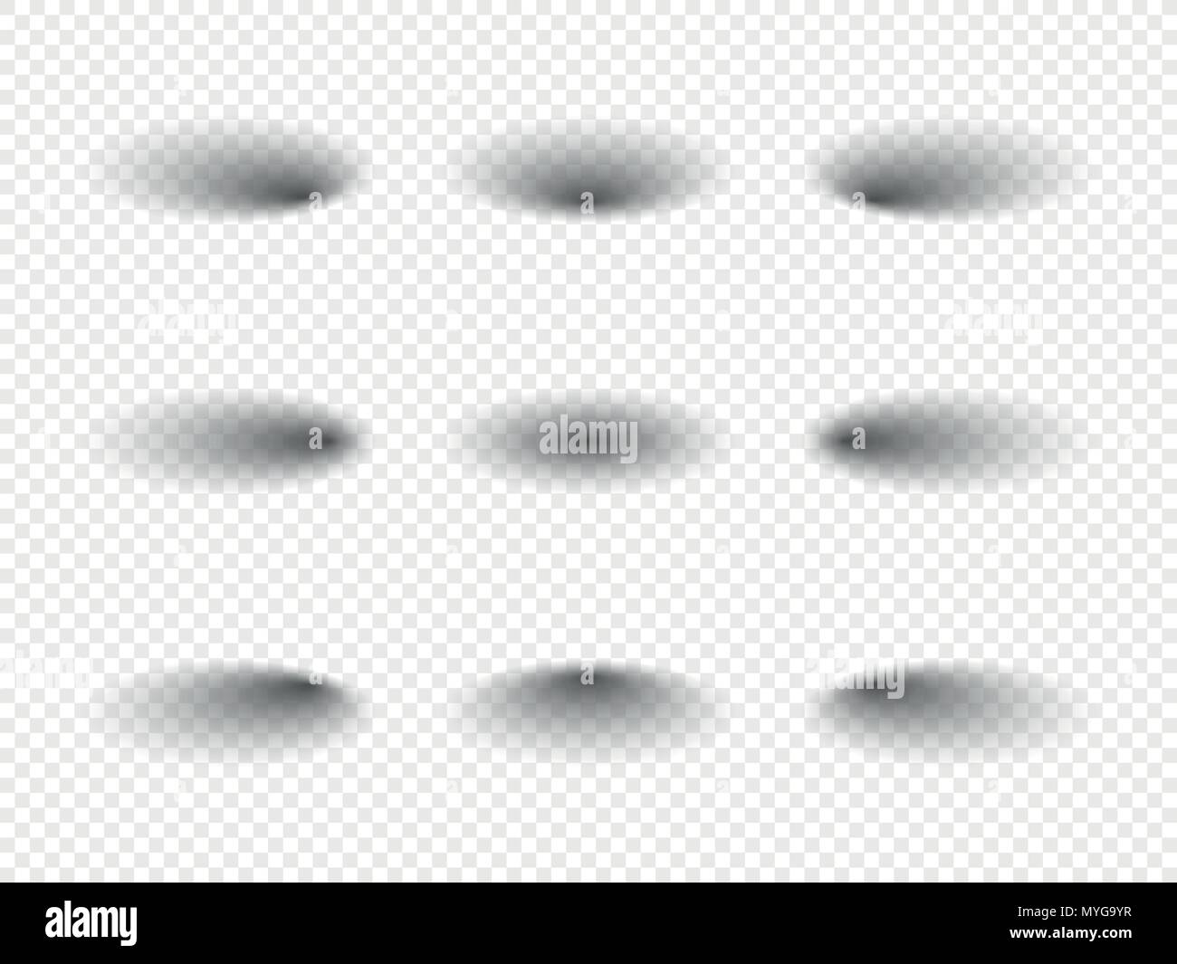 Oval shaped shadows in set Stock Vector Image & Art - Alamy