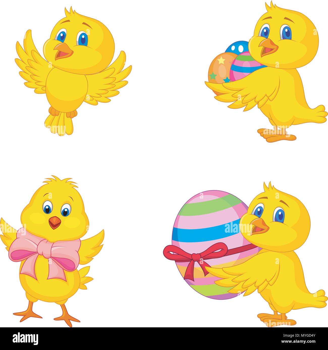 Drawing easter eggs ribbon Cut Out Stock Images & Pictures - Alamy