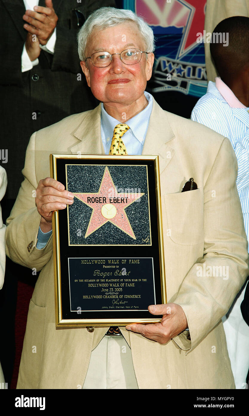 Roger Ebert ( from Ebert and Roeper Film Critic show) received the ...