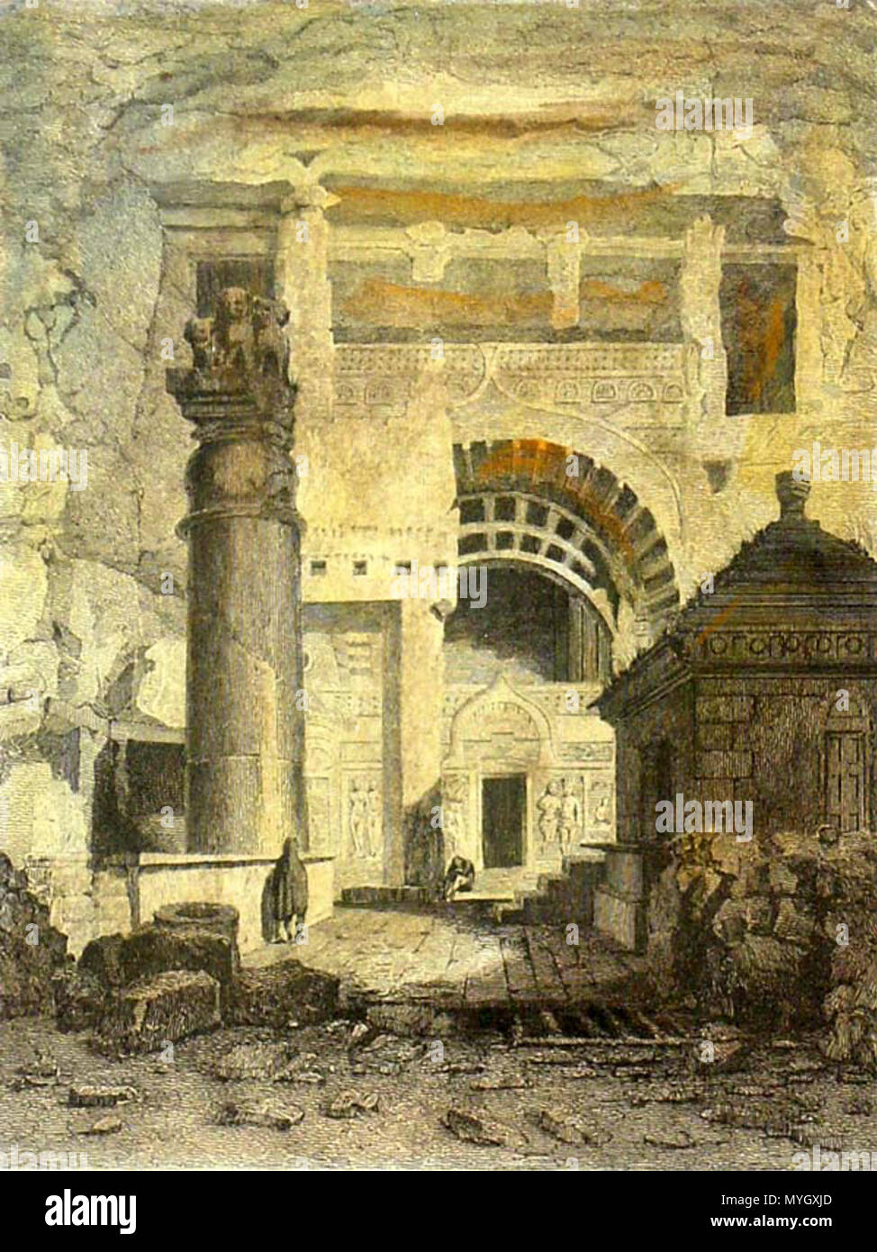 Engraving hand coloring hi-res stock photography and images - Alamy