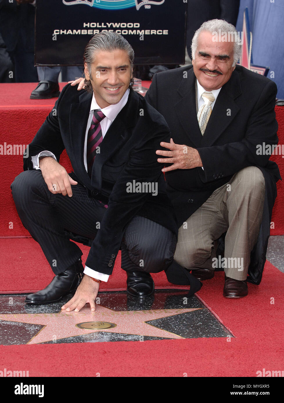 Alejandro Fernandez ( posing with his dad Vincente) was honored with a ...