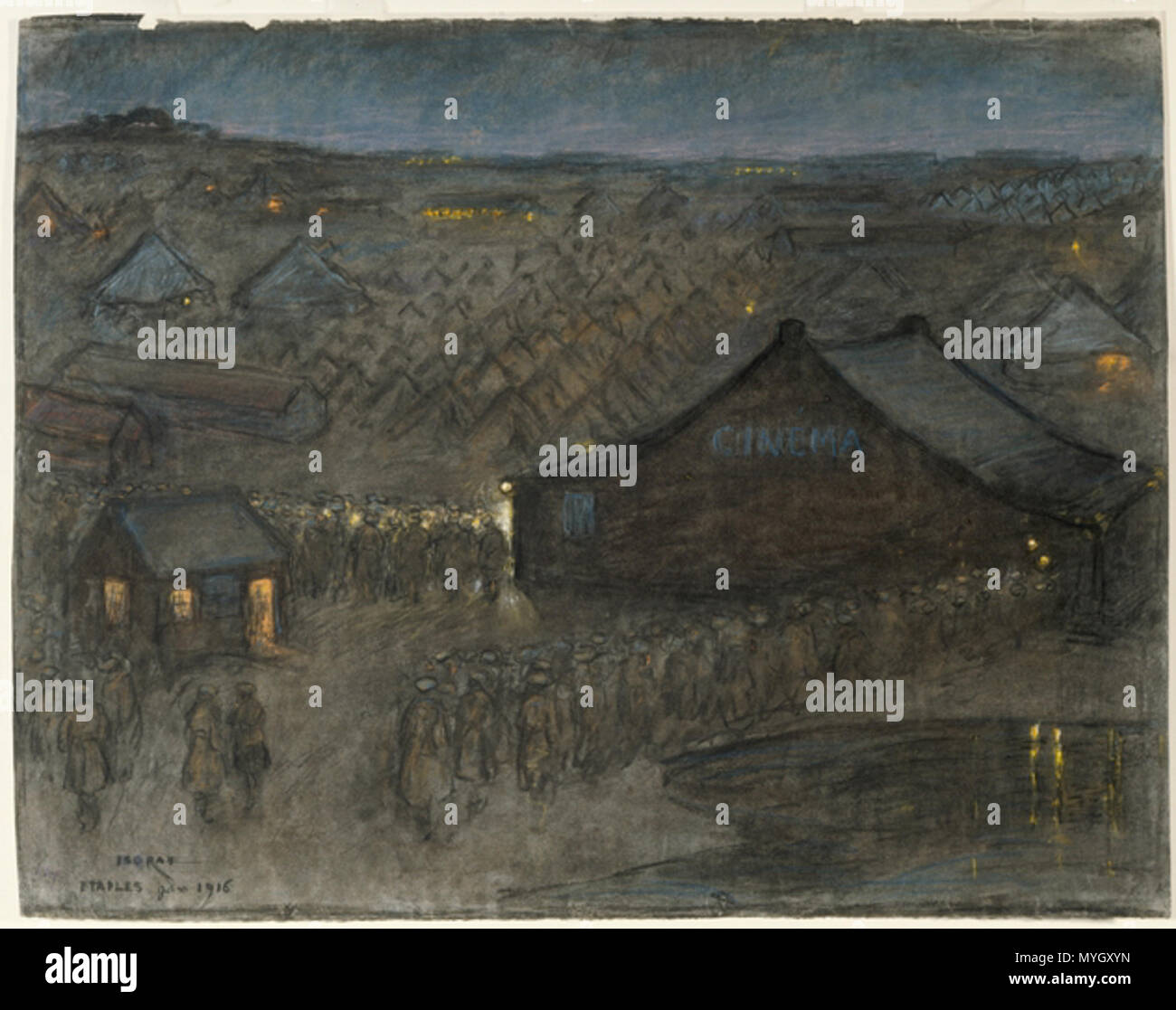 . English: pastel, gouache on grey paper picture by artist Iso Rae ...